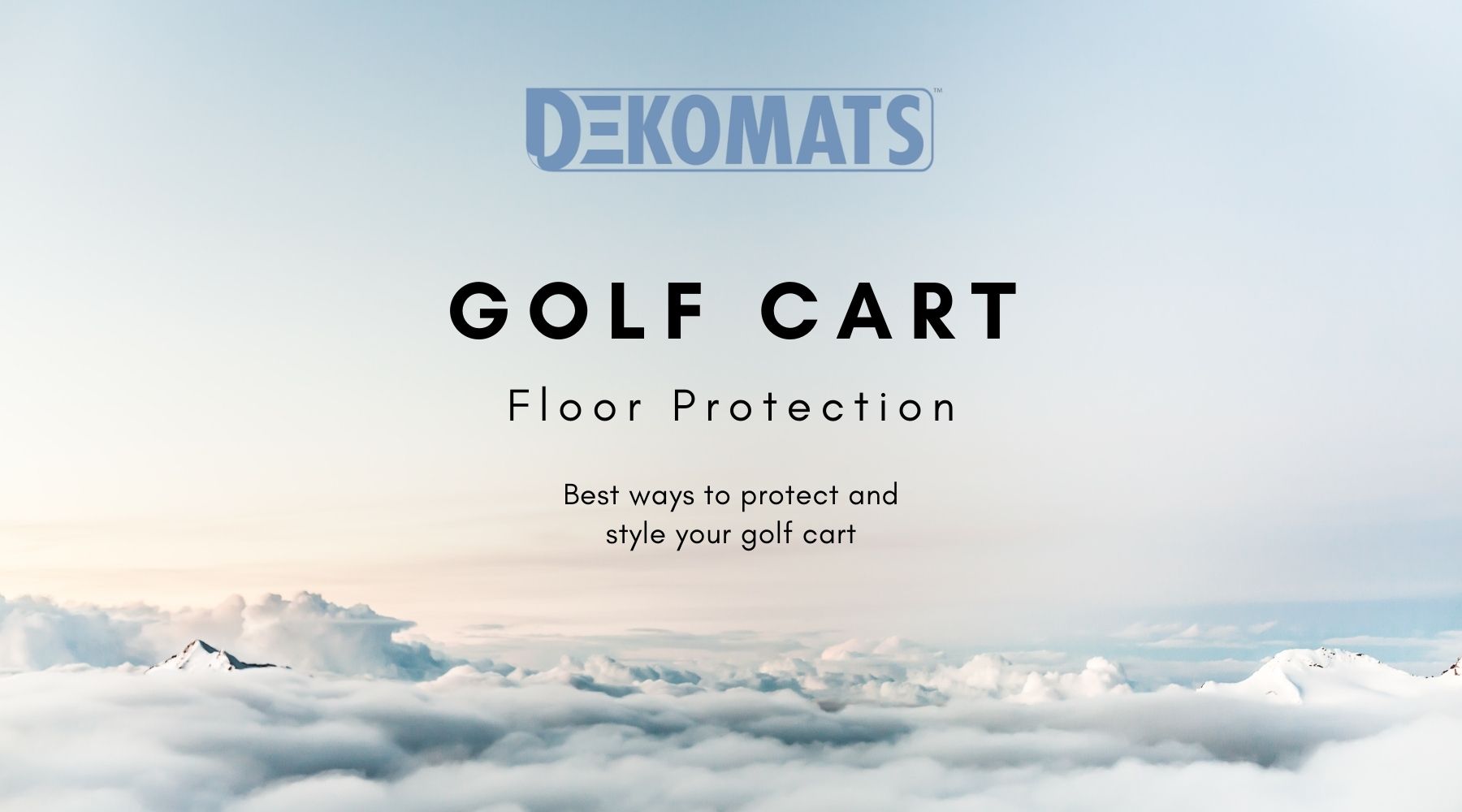 Golf cart floor protection